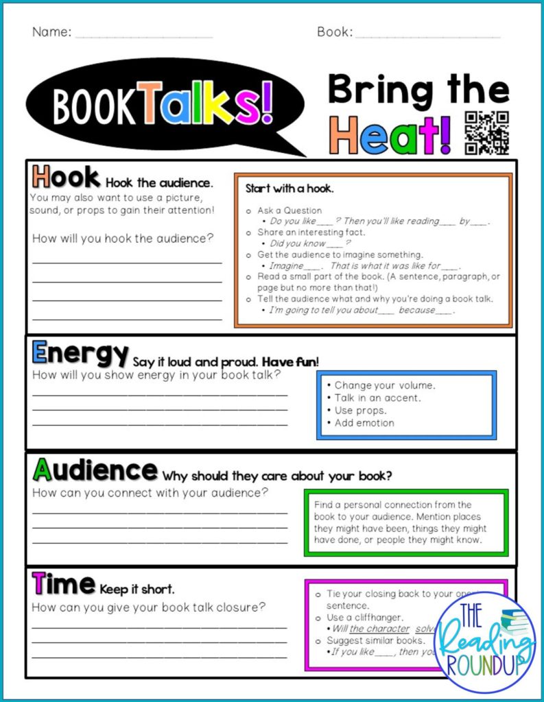 A Free Book Talk Template For More Engaged Readers The Reading Roundup A Free Book Talk Template For More Engaged Readers The Reading Roundup