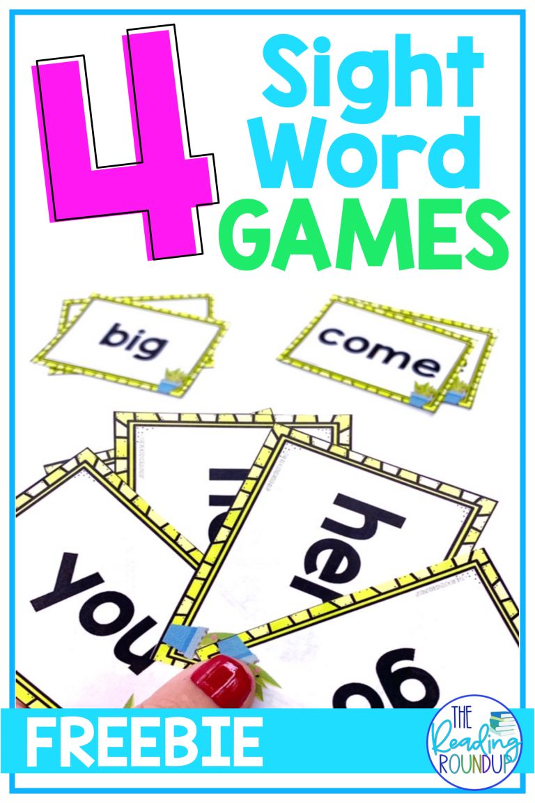 Free Sight Word Games And Flashcards | The Reading Roundup