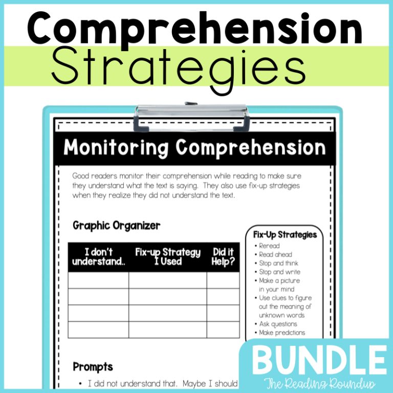 Monitoring Comprehension Strategy: Effective Teaching Tips And Tools ...